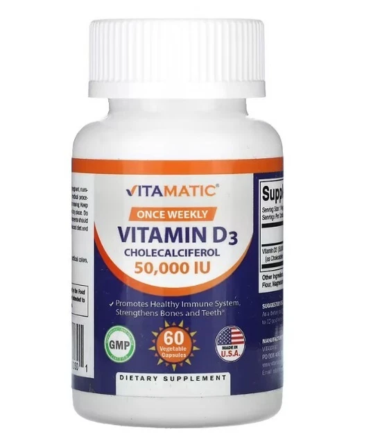 Vitamin D3 50000 Iu 60 Vegetable Capsules Halal Kosher Vegetarian £18 9925