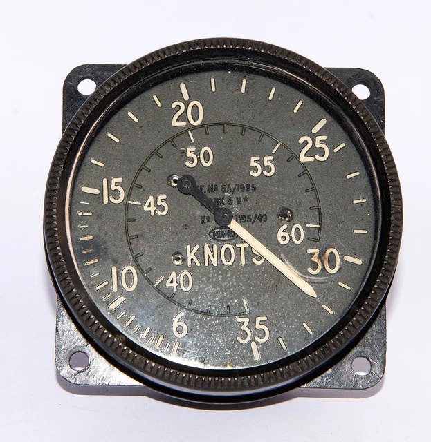 ASI AIRSPEED INDICATOR Mk.9H* 6A/1985 Munro de Havilland Vampire RAF ...