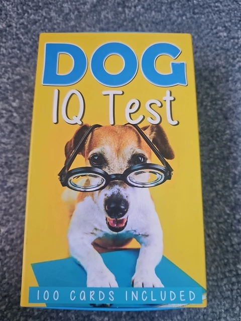 DOG IQ TEST Cards - Test Your Dogs Intelligence Doggy Puppy Owners Gift ...