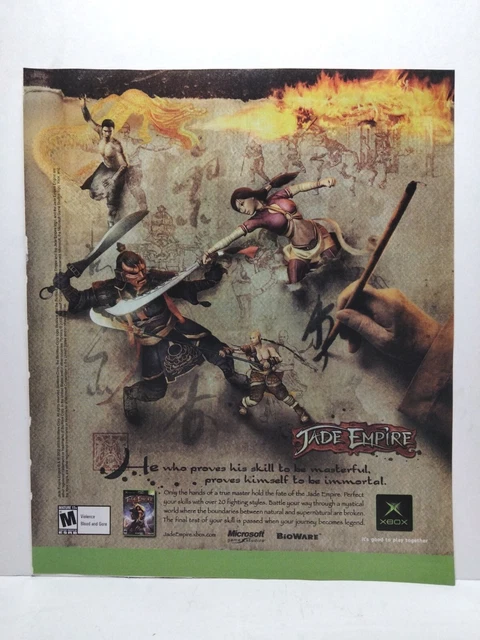 JADE EMPIRE GROUND Print Ad Poster Official Art Magazine Xbox $12.00 ...