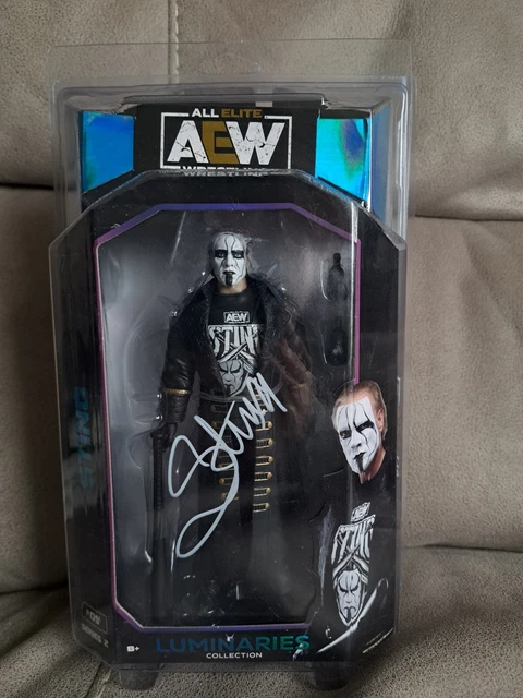 AEW ALL ELITE Wrestling Luminaries Sting Figure Chase Variant Signed Icon COA $275.00 - PicClick CA