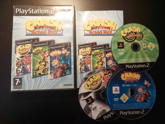 CRASH BANDICOOT ACTION Pack (Nitro Kart Twinsanity Tag Team) - Jeu PS2 ...