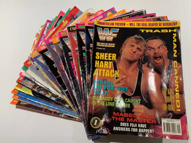WWF WRESTLING MAGAZINE 1992, 1993, 1994, 1995 ****RARE**** (WWF, WCW ...