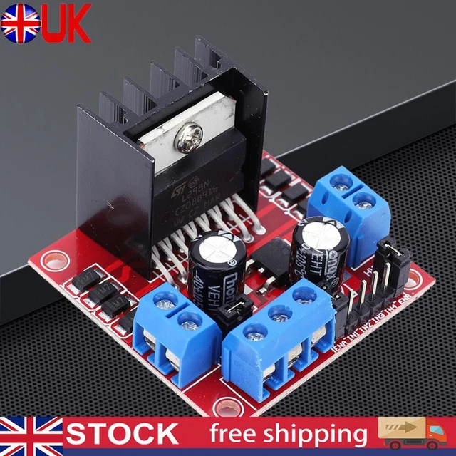 L298N DC MOTOR Driver Module Dual H-Bridge 5V for Smart Car (In Line ...