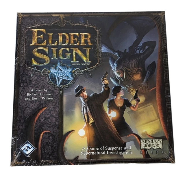 ELDER SIGN ARKHAM Horror Files Board Game Fantasy Flight New In Box ...