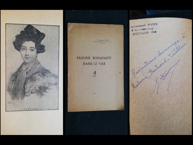 1955 PAULINE NAPOLEON DANS LE VAR par Davin avec DEDICACE. RARE EUR 20 ...