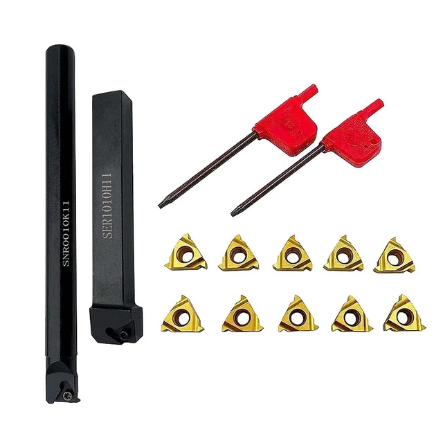 OUTIL DE FILETAGE à tour supérieur avec inserts en carbure pour usinage ...