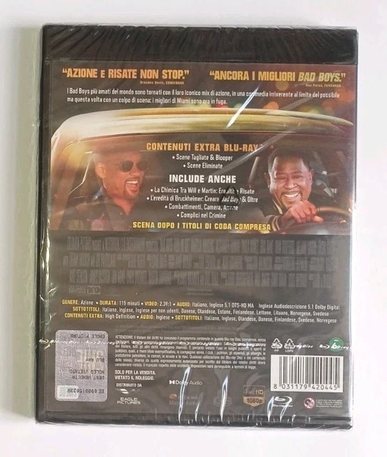 BLU RAY BAD Boys Ride Or Die 2024 Will Smith Martin Lawrence Nuovo ...