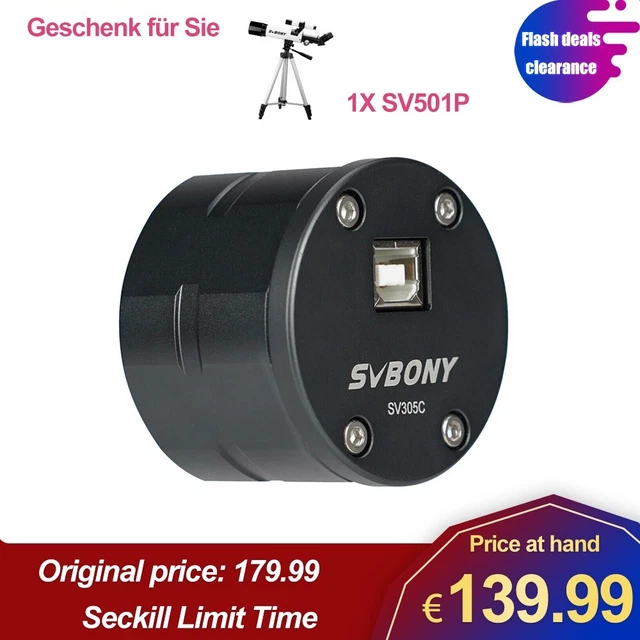 SVBONY SV305C 1,25& Farb IMX662 CMOS USB2.0 Astronomiekamera mit Hoher ...
