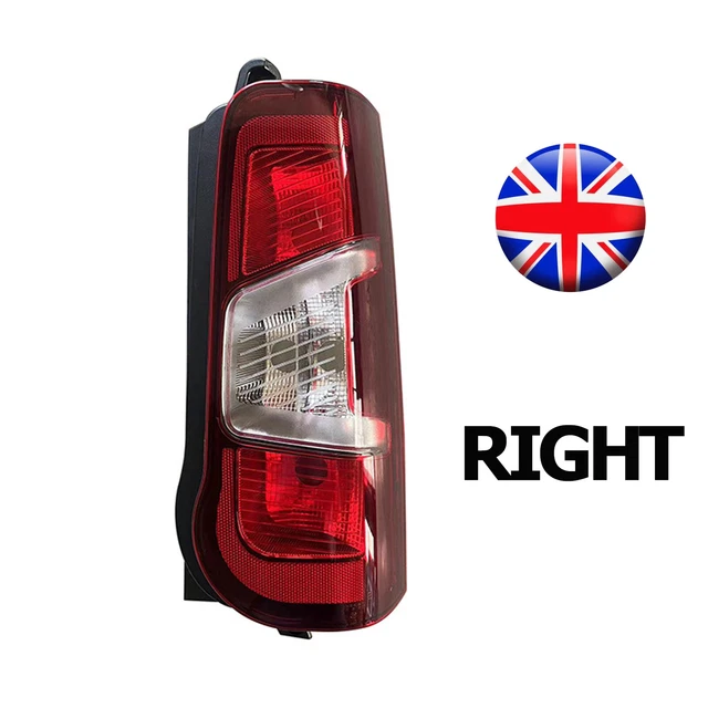 RIGHT DRIVER SIDE Rear Tail Light Back Lamp For Peugeot Partner 2018 ...