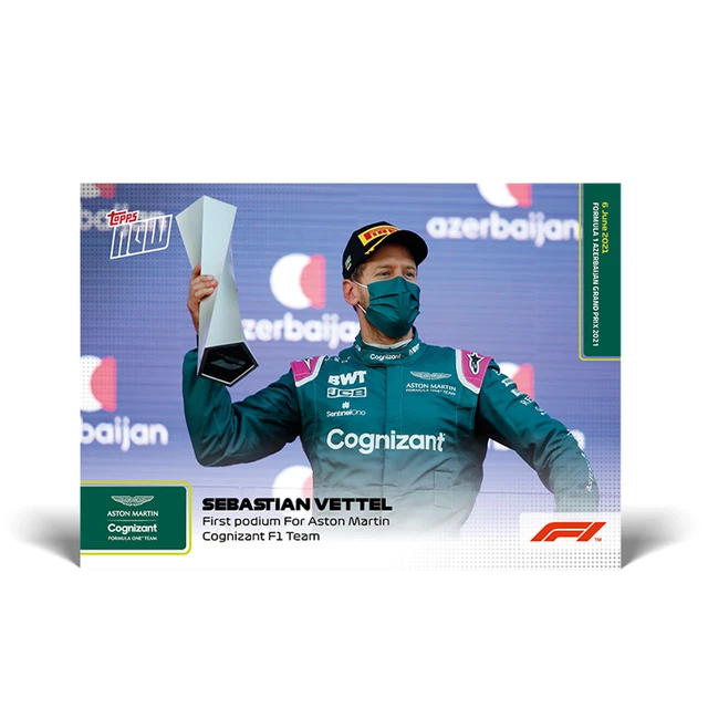 TOPPS NOW FORMULA 1 2021 - Card 16 - Sebastian Vettel - Aston Martin ...