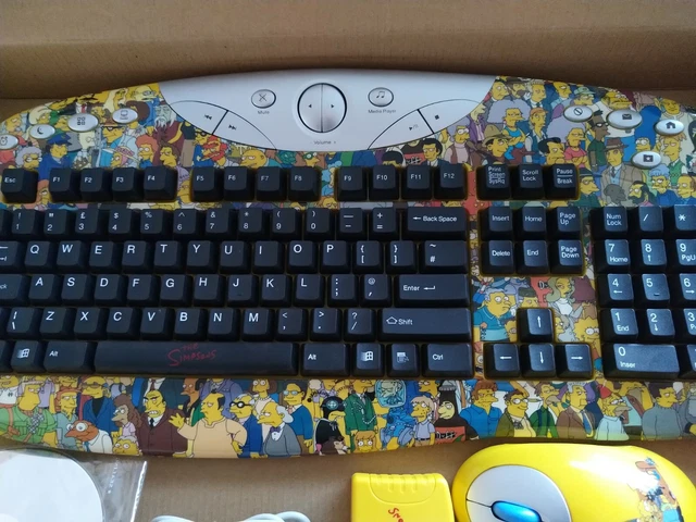 NEW COLLECTABLE RARE 1998 The Simpsons Wireless Keyboard £49.00 ...
