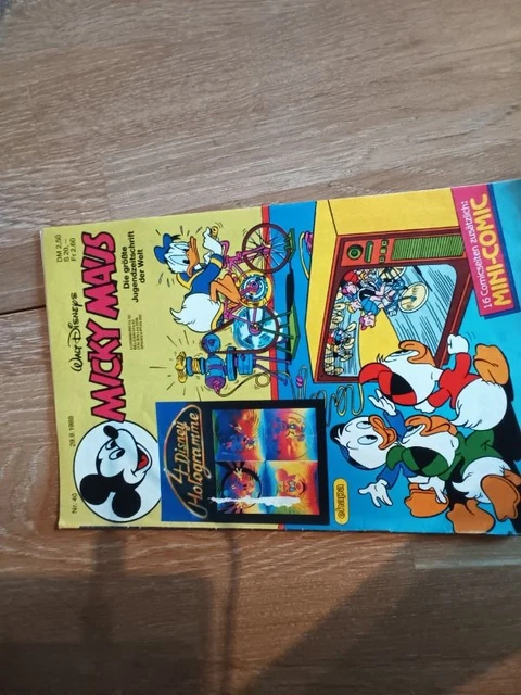 WALT DISNEY MICKY Maus 40/1988 Donald Duck Mini-Comic 4 Hologramme EUR 12,95 - PicClick DE