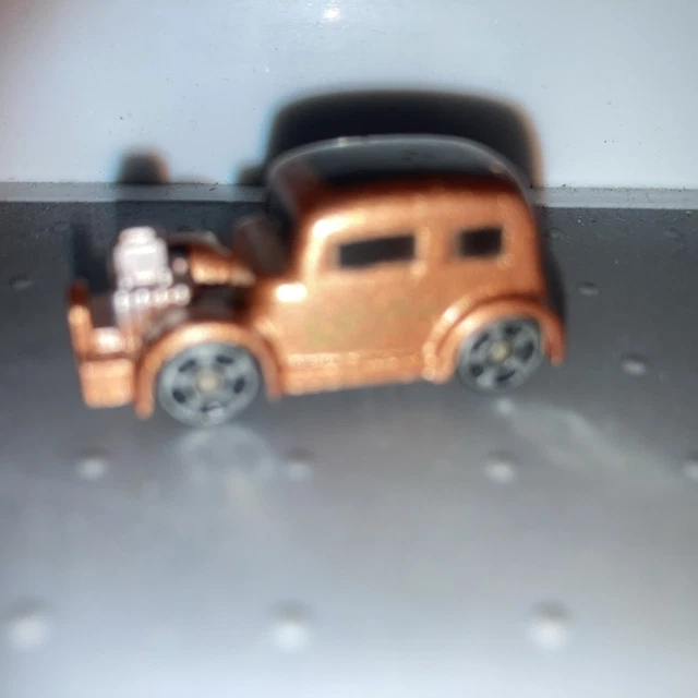 MICRO MACHINES SCALE. Chinese Diecast 1940s style Drag Car Bronze ADI ...