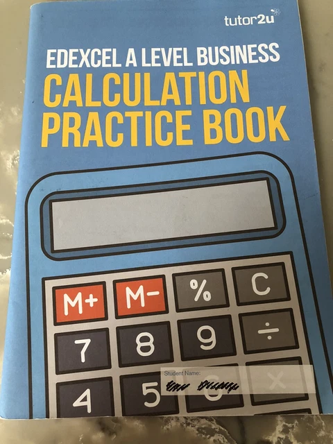 EDEXCEL A LEVEL business calculation and practice book Tutor2u £9.80 ...