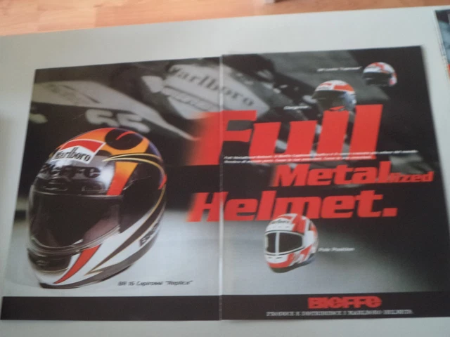 ADVERTISING PUBBLICITÀ 1996 CASCO HELMET BIEFFE MARLBORO BR 16 ...