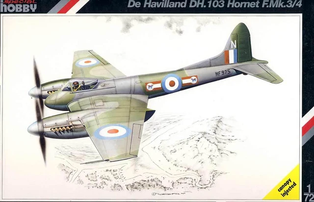 SPECIAL HOBBY DE Havilland DH.103 Hornet F.Mk.3/4 Modello Kit 1:72 ...