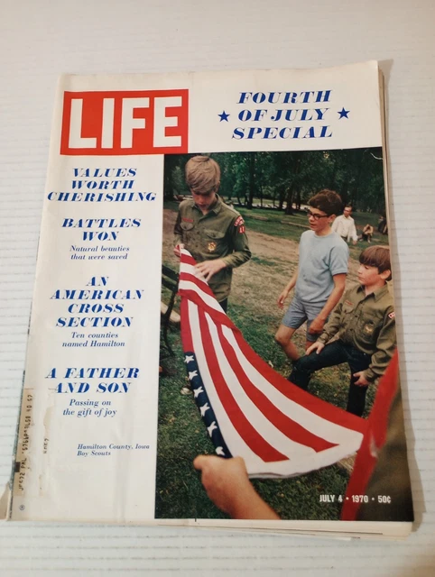 LIFE MAGAZINE JULY 4 1970 Fourth Of July Special Values Worth ...