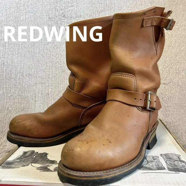 RED WING 8271 PT99 Engineer Boots Brown Genuine Leather Men's US-6.5D £ ...