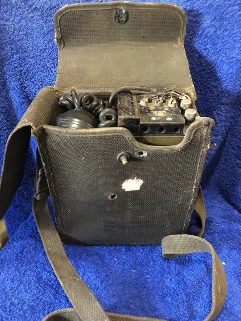 VINTAGE WW2 US Army Signal Corps EE8 EE-8-B Field Phone Telephone £89. ...