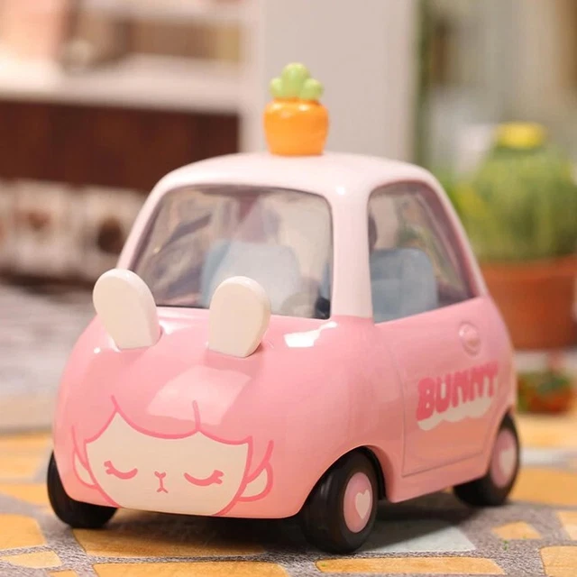 POP MART CUTE Private Car x Bunny pink mini vehicle toy cute New auto ...