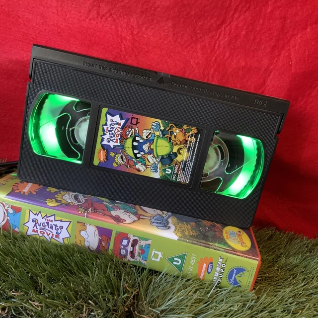 UPCYCLED RETRO VHS Lamp, RUGRATS Movie Remote Control, DISNEY Christmas ...