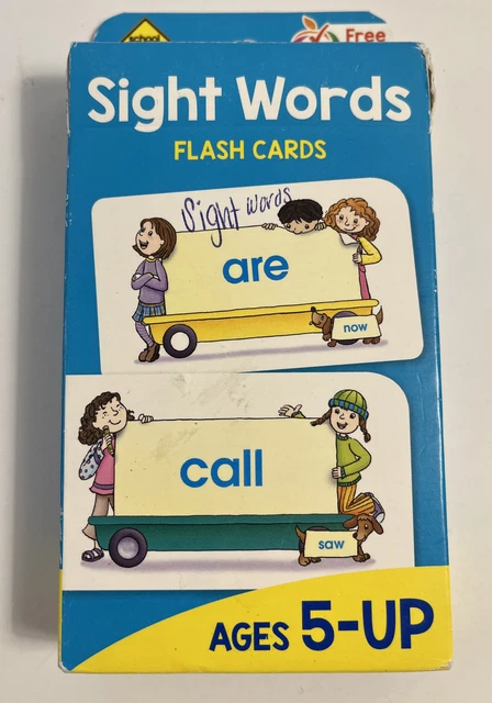 SIGHT WORDS : 55 Flash Cards by School Zone Publishing Company Staff ...