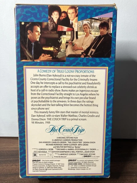 THE COUCH TRIP *RED TAPE SHELL* (EP Mode, VHS, 1987) Dan Aykroyd *Buy 3 ...