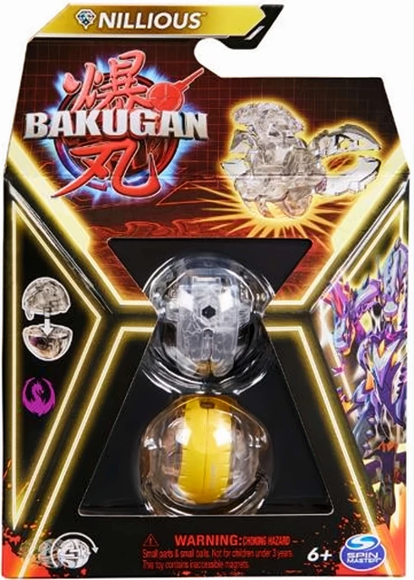 BAKUGAN DIAMOND NILLIOUS White transformierende Kampffigur + Karten EUR ...