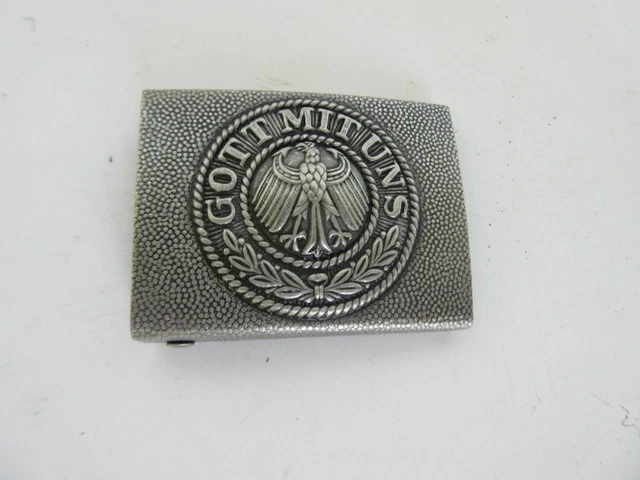 WH BELT BUCKLE God with Us Aluminum for Wehrmacht Belt Leather Buckle ...