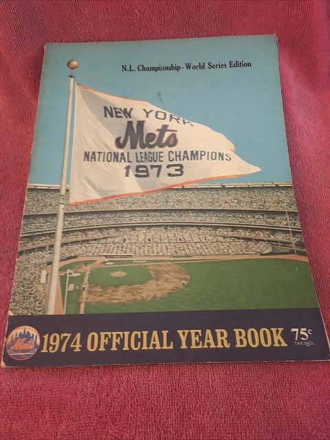 NEW YORK METS Baseball Team Yearbook-MLB 1974 N.L. Championship World ...