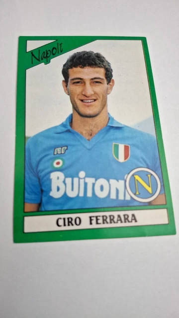 FIGURINA CALCIATORI 1987/88 CIRO FERRARA Napoli Panini con velina EUR 5 ...
