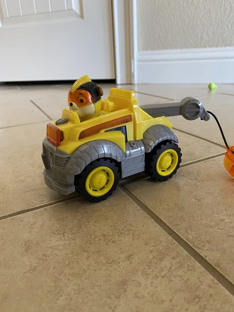 PAW PATROL, MIGHTY Pups Super Paws Rubble’s Deluxe Vehicle with Lights ...