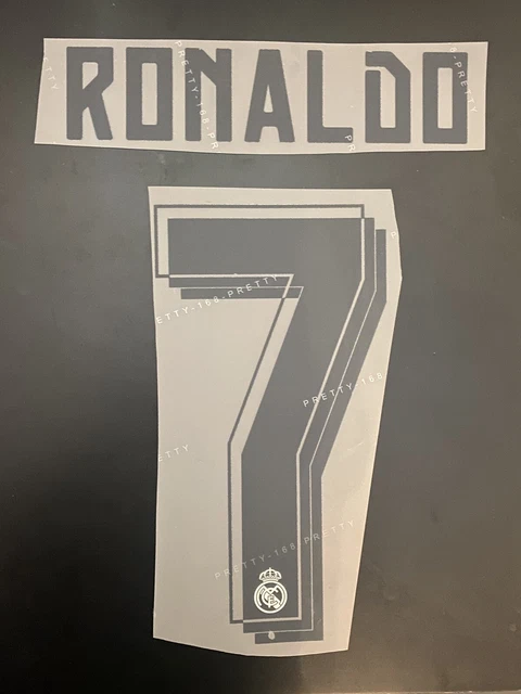 REAL MADRID RONALDO 7 2015-2016 Football Name And Number Home Player ...