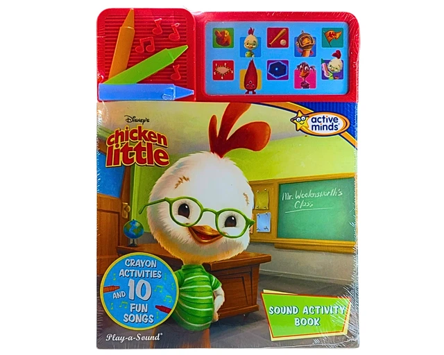 DISNEY'S CHICKEN LITTLE Sound Activity Book (Crayon Activities and 10 ...