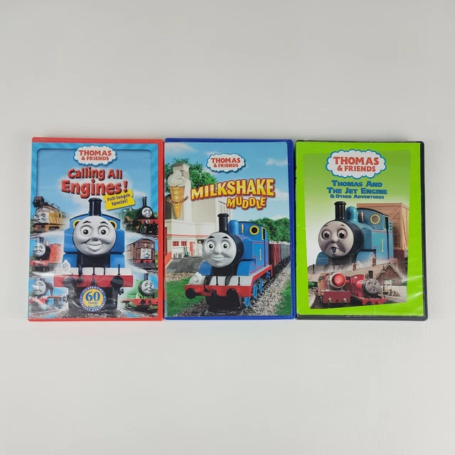 THOMAS & FRIENDS DVD Lot of 3 The Jet Engine Milkshake Muddle Calling ...