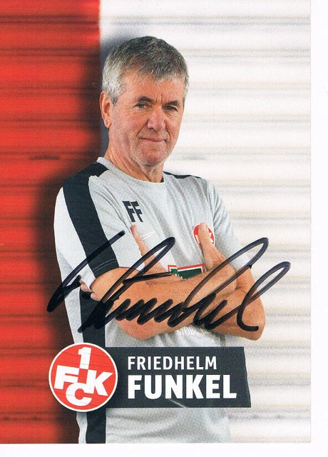 FRIEDHELM FUNKEL, ORIGINAL Autogramm, FC Kaiserslautern Saison23/24 ...