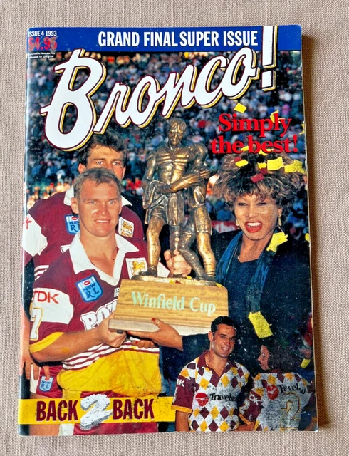 RUGBY LEAGUE NRL Brisbane Broncos magazine "Bronco!" Issue 3 1998 $29. ...