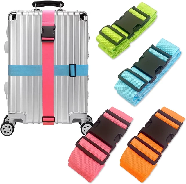 4 PACK LUGGAGE Straps Suitcase Travel Belts, Adjustable $30.95 ...