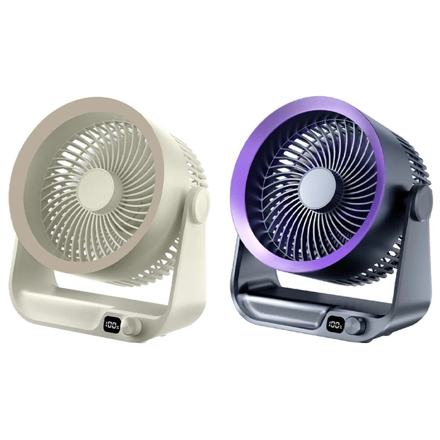100 LEVEL PORTABLE Wireless Fan Rechargeable Air Circulation Fan for ...