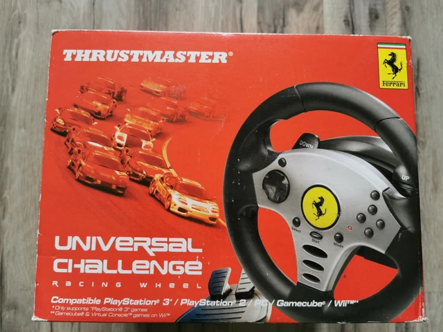THRUSTMASTER RACING WHEEL UNIVERSAL CHALLENGE FERRARI PS2 PS3 PC ...