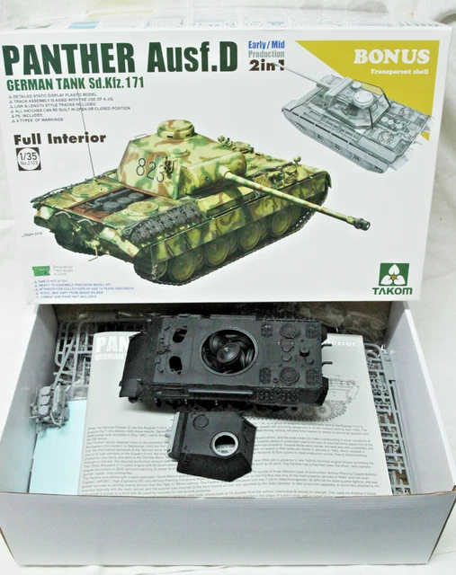 1:35 MODELLBAUSATZ TAKOM 2103 Panther Ausf. D Early/Mid teilgebaut EUR ...