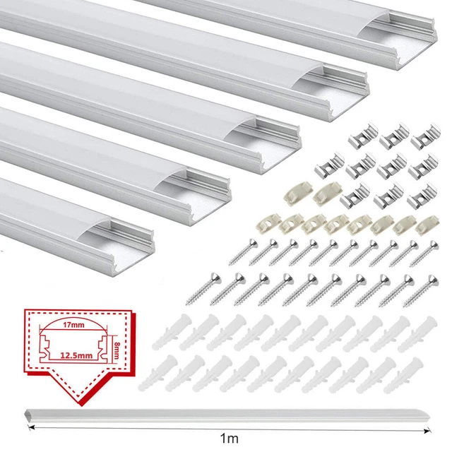 Profilé Led Placo Profilé Aluminium Avec Diffuseur Blanc Pour Ruban LED ...