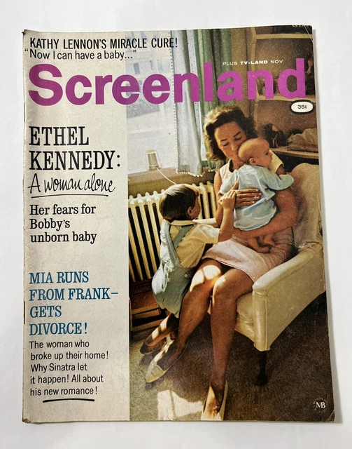 SCREENLAND MAGAZINE NOV 1968 Elvis Kennedys Sophia Loren Redgrave Novak ...