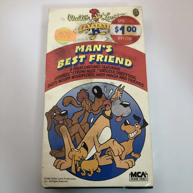 WALTER LANTZ PRESENTS Mans Best Friend VHS Classic Cartoons Woody ...