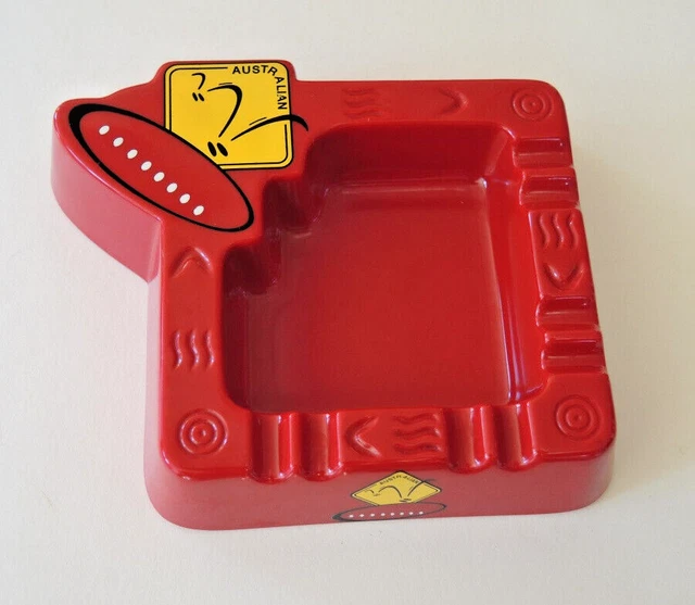 1980S WINFIELD? AUSTRALIAN RED & YELLOW PLASTIC ADVERTISING ASHTRAY #22 ...