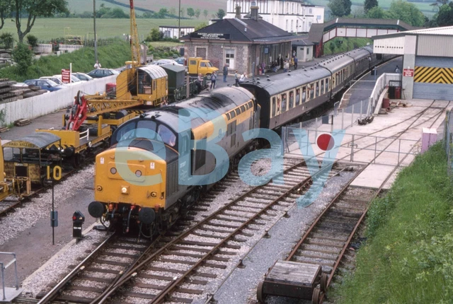 35MM RAILWAY SLIDE of Class 37 37207 @ Churston Copyright to Buyer £4. ...