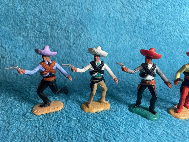 VINTAGE ORIGINAL 1970’S Timpo Wild West Cowboy Mexican Bandits Cavalry ...