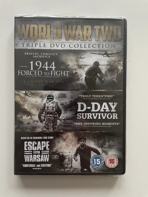 WORLD WAR TWO (Triple DVD Collection) 1944, DDay, Escape Warsaw NEW DVD ...