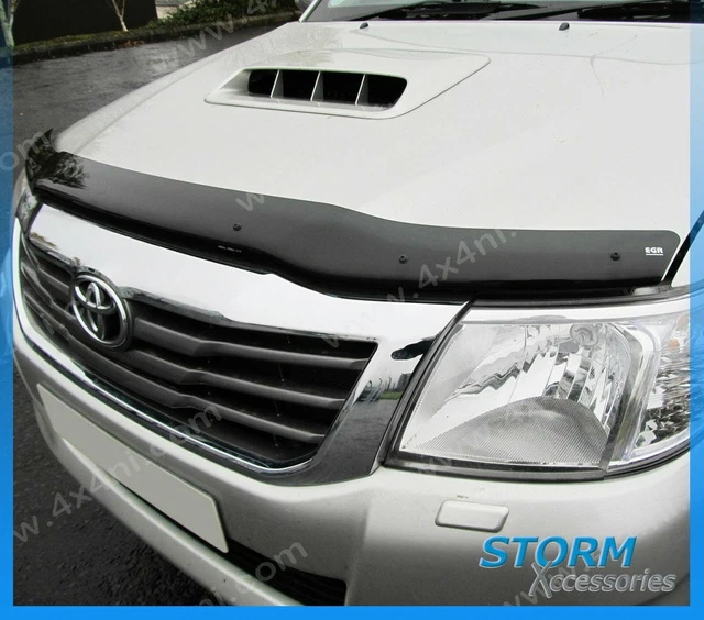 EGR BONNET GUARD Protector Bug Shield (Dark Smoke) For Toyota Hilux HL2 ...